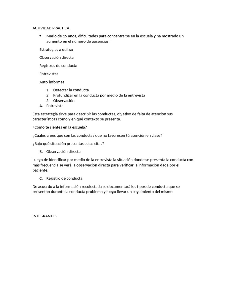 Actividad Practica | PDF | Estilo de vida