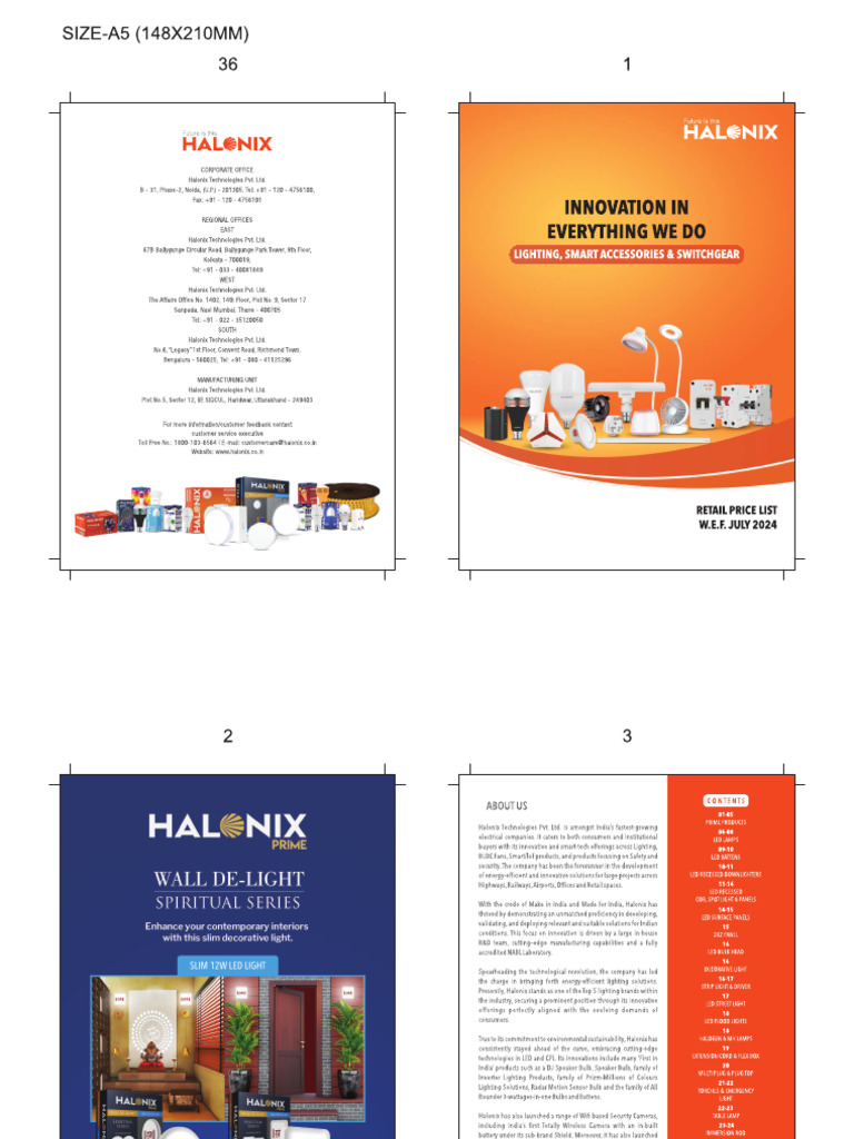 Consumer Lighting - Halonix | PDF