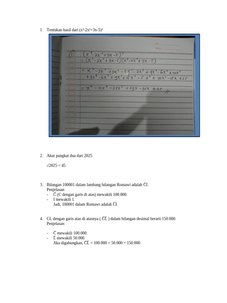 TUGAS 1 AYA Matemat | PDF