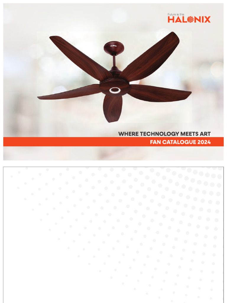 Halonix Fans Catalogue 2024 - NEW | PDF