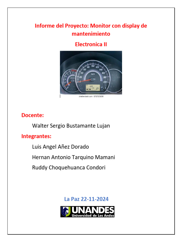 Informe Del Proyecto Electronica 2 | PDF | Arduino | Simulación
