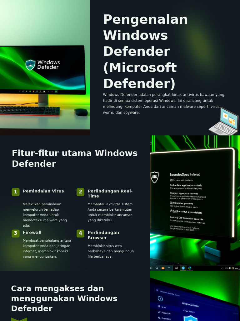 Pengenalan Windows Defender Microsoft Defender | PDF | Komputer
