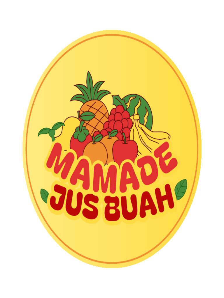 Kuning Berilustrasi Sederhana Jus Buah Logo PDF | PDF