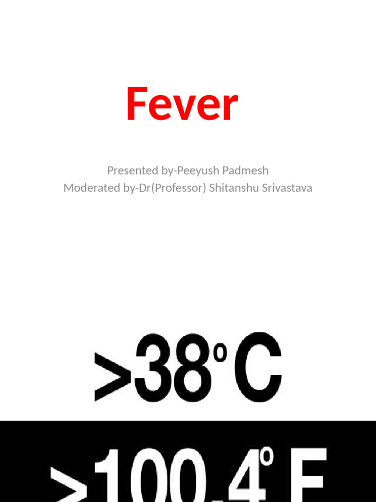 Fever | PDF | Fever | Epidemiology
