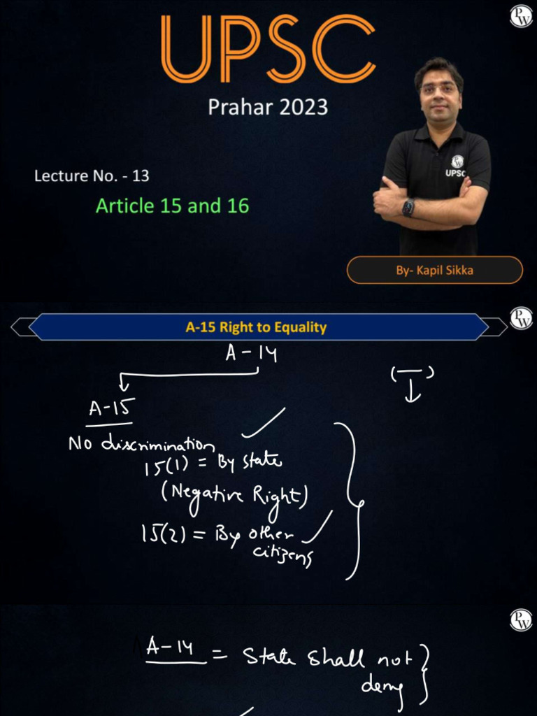 Polity 13 - Class Notes - Prahar (UPSC 2023) | PDF