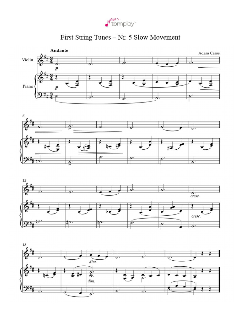 First String Tunes Slow | PDF