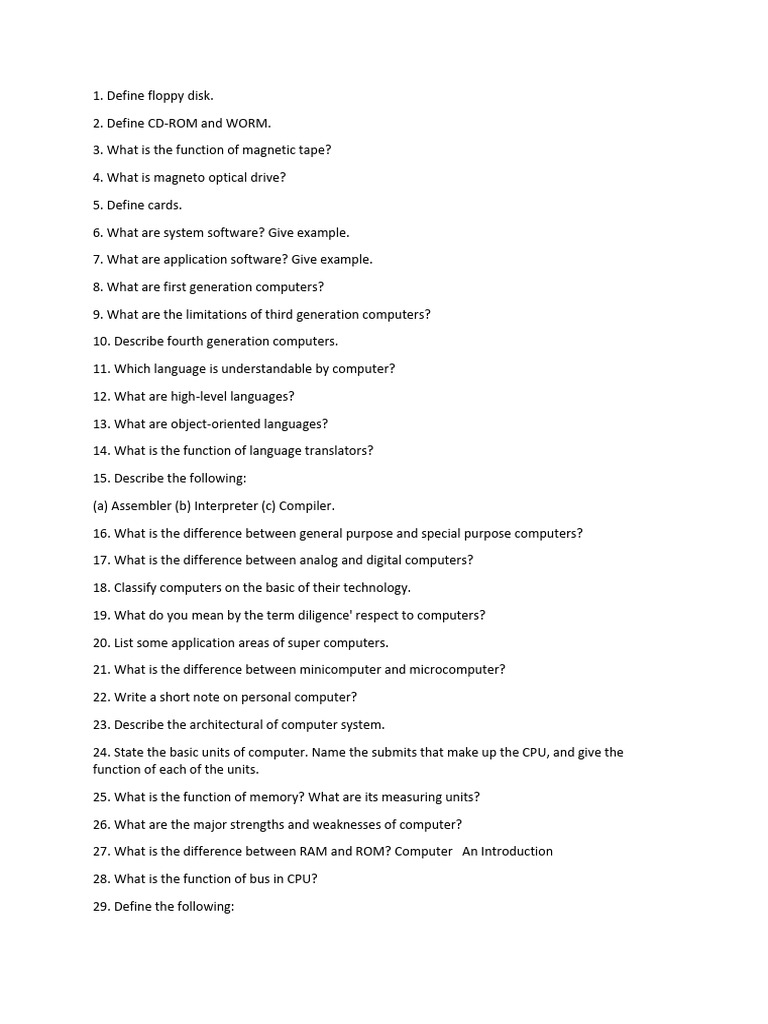 Pcs Assignment 1st Pdf Random Access Memory Computer File