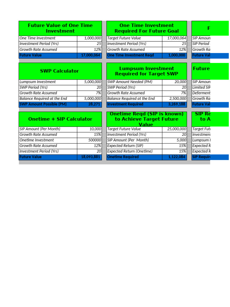 Future Value Calculator | PDF | Economic Theories | Investing
