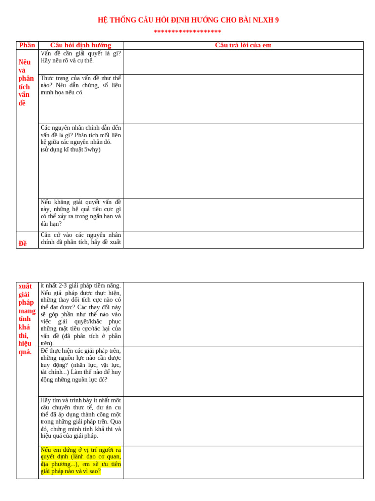 Tim y - NLXH 9 | PDF