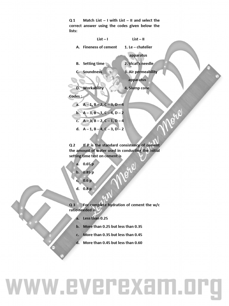 Building Materials and Construction Notes | PDF | Cement | Structural ...