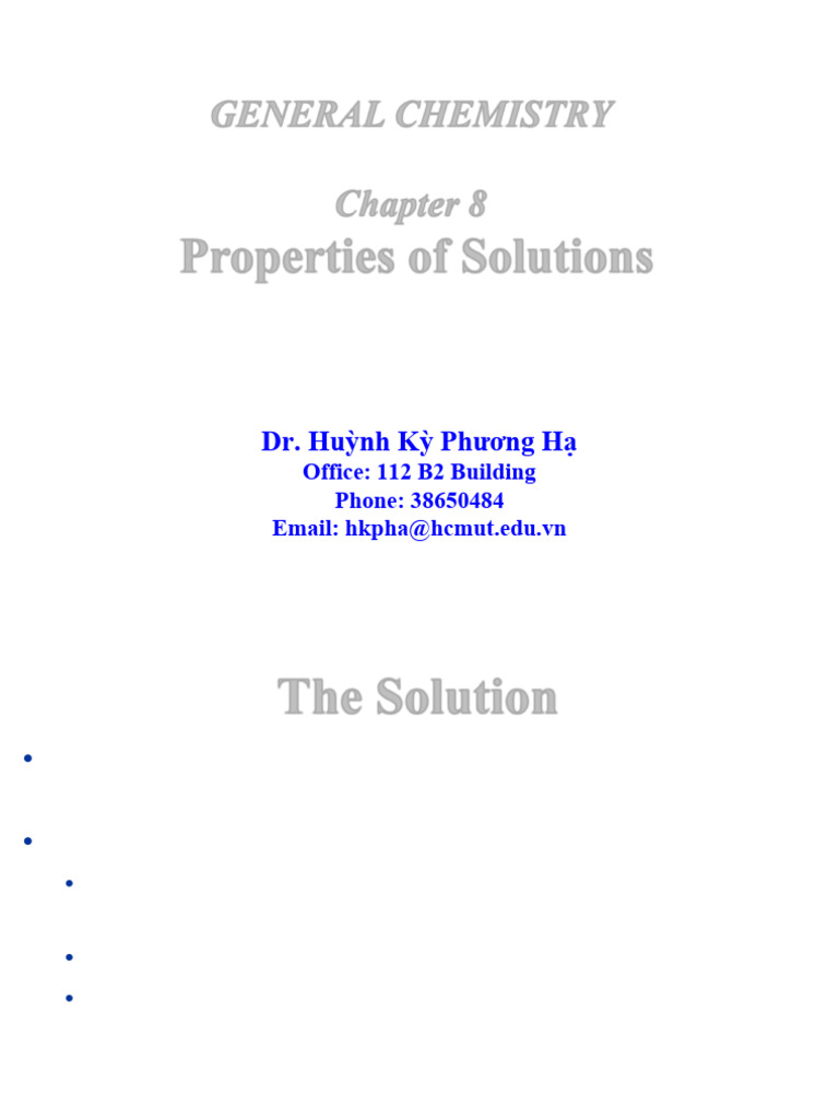 TuanAnh Chapter 7 Solution | PDF | Solubility | Solvation