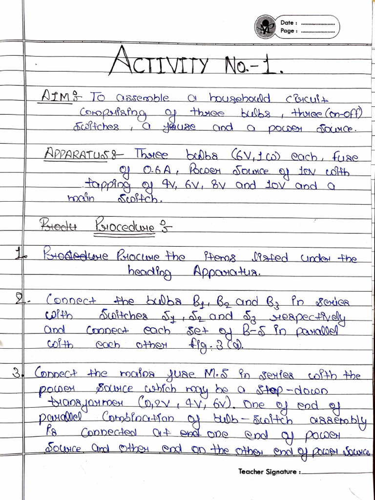 Physics Activity File 2024-25 | PDF