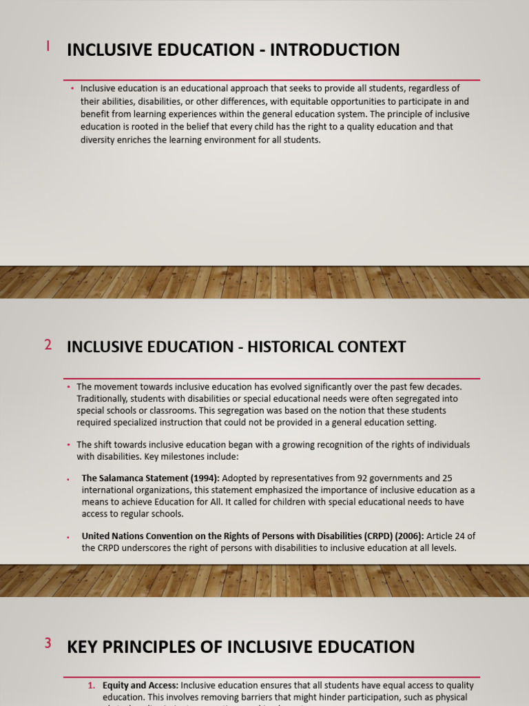 Intervention Program On Inclusive Education For Parents | PDF ...