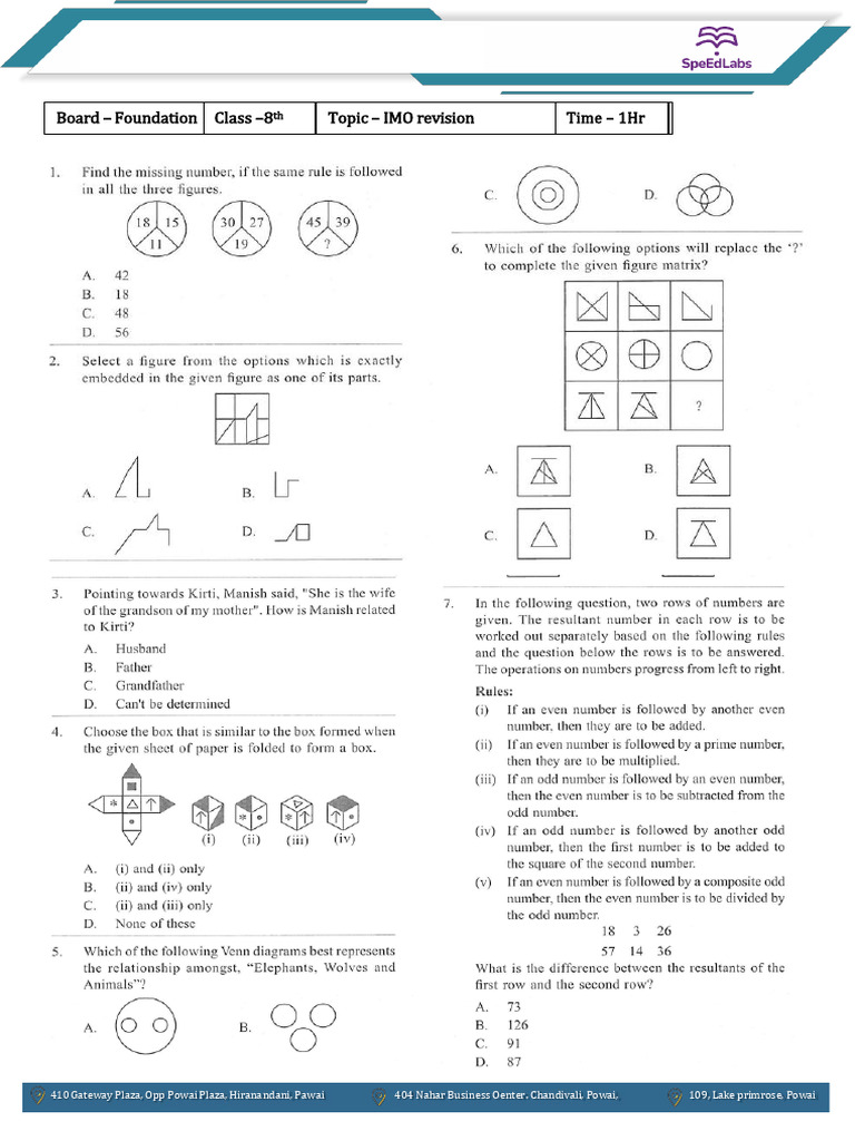 F8 IMO Revision | PDF | Business