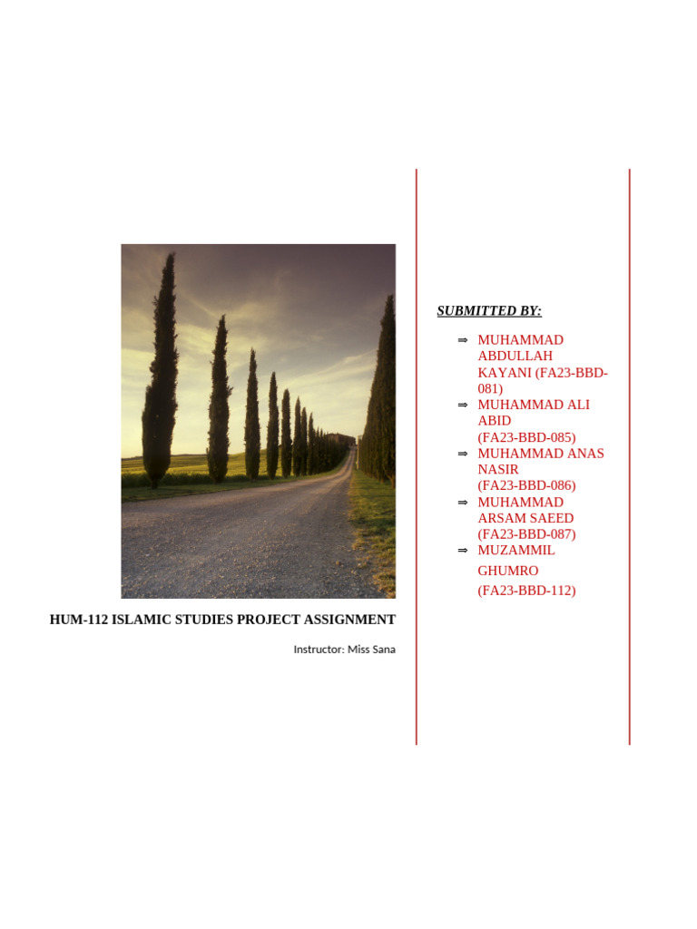 Islamiyat Group Project Assignment | PDF | Stereotypes | Adolescence