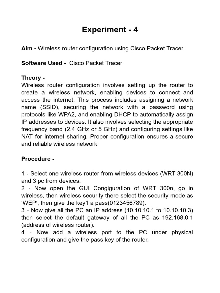 DCN Exp 4 | PDF | Computers