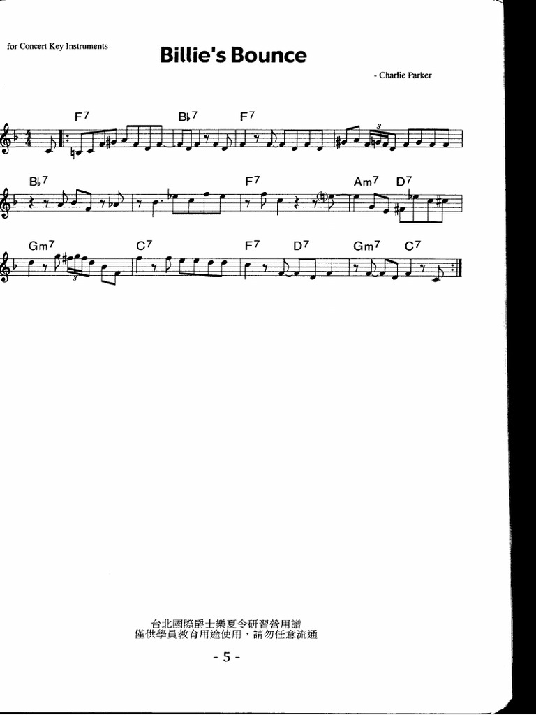 Billy's Bounce005 | PDF