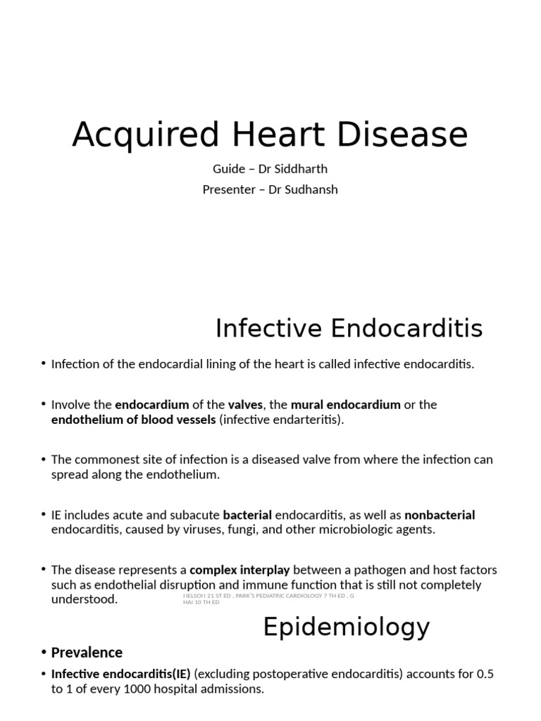 Acquired Heart Disease | PDF | Heart Valve | Streptococcus