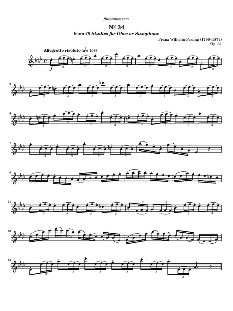 Ferling 48 Studies No34 | PDF