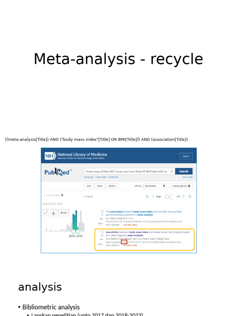 Meta Analysis Recycle Method | PDF