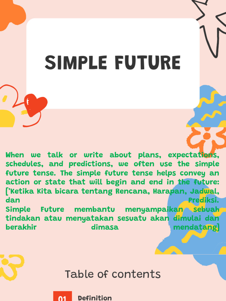 simple future | PDF | Verb | Question