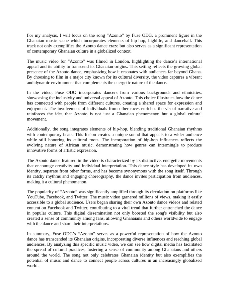 Media History Historical Assignment | PDF | Dances | Hip Hop Music