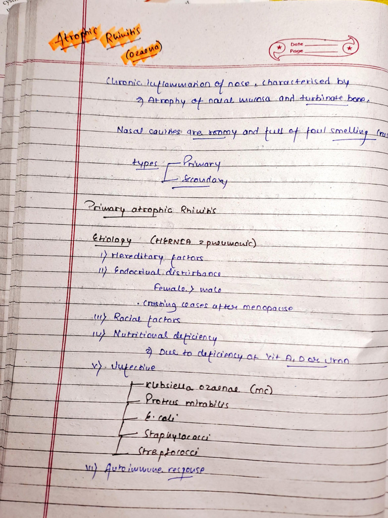 Atrophic Rhinitis | PDF