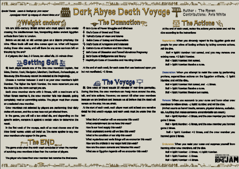 Dark Abyss Death Voyage | PDF | Egyptian Mythology