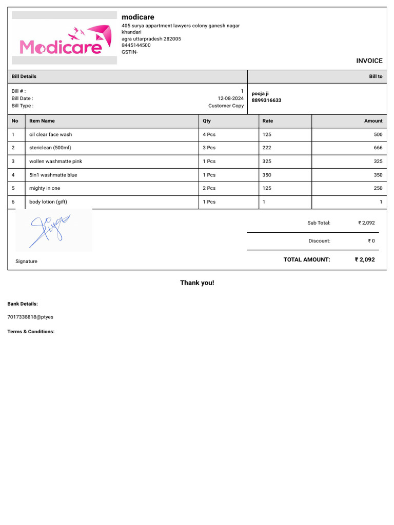 Modicare 1 Billbook-1 | PDF