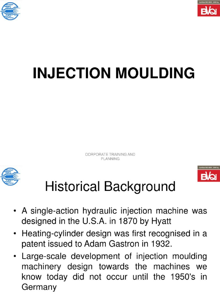 Injection Moulding | PDF