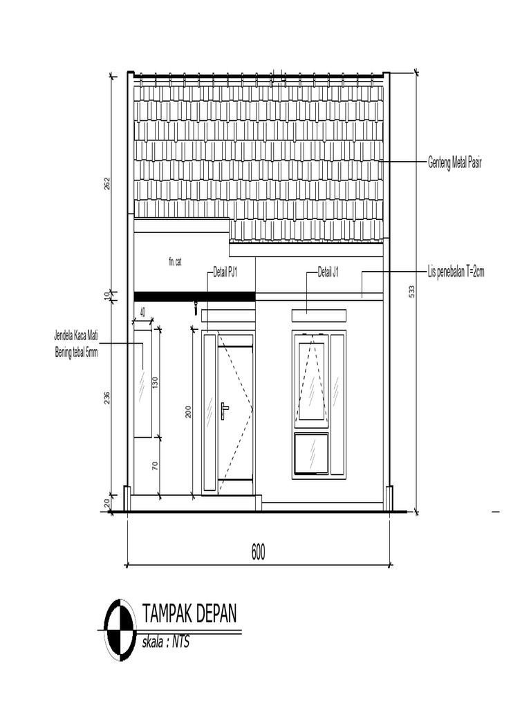 Tampak Depan - Desain Baru - Type Standar-Model | PDF