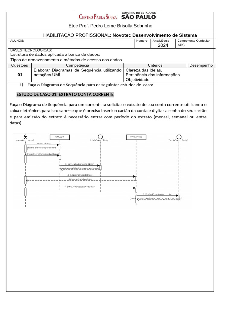 Exemplos - Diagrama de Sequência | PDF | Negócios | Computadores