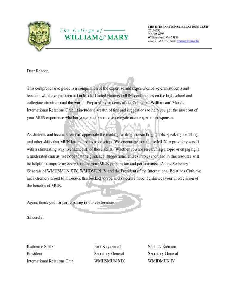 Guide To MUN | PDF | Yasser Arafat