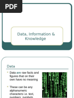 Data Information and Knowledge | PDF | Data | Information