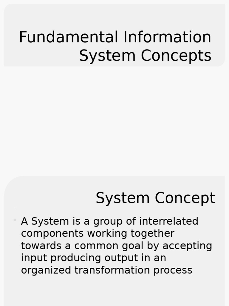 System Concept | PDF
