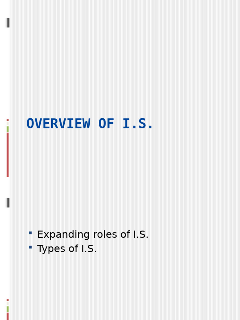 Overview of Information Systems | PDF | Databases | Information