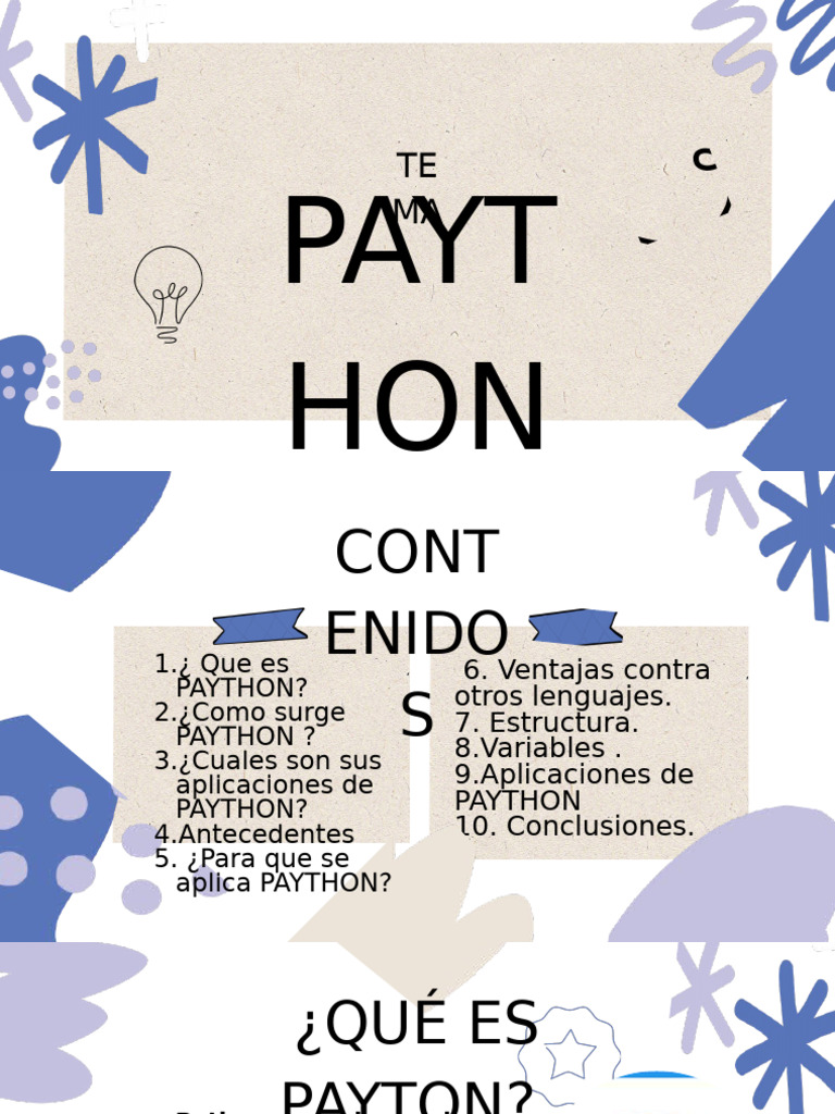 Presentación PAYTHON - 20241115 - 142646 - 0000 | PDF | Python ...