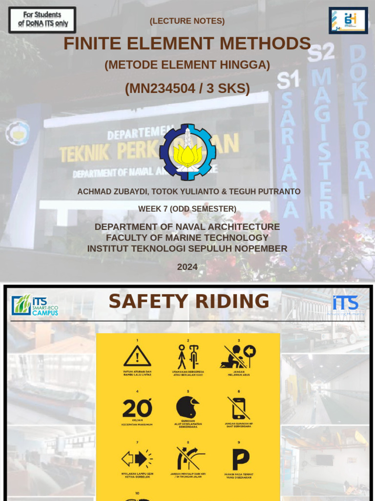 Finite Element Methods Reg 2024 Week 7 | PDF | Beam (Structure) | Bending