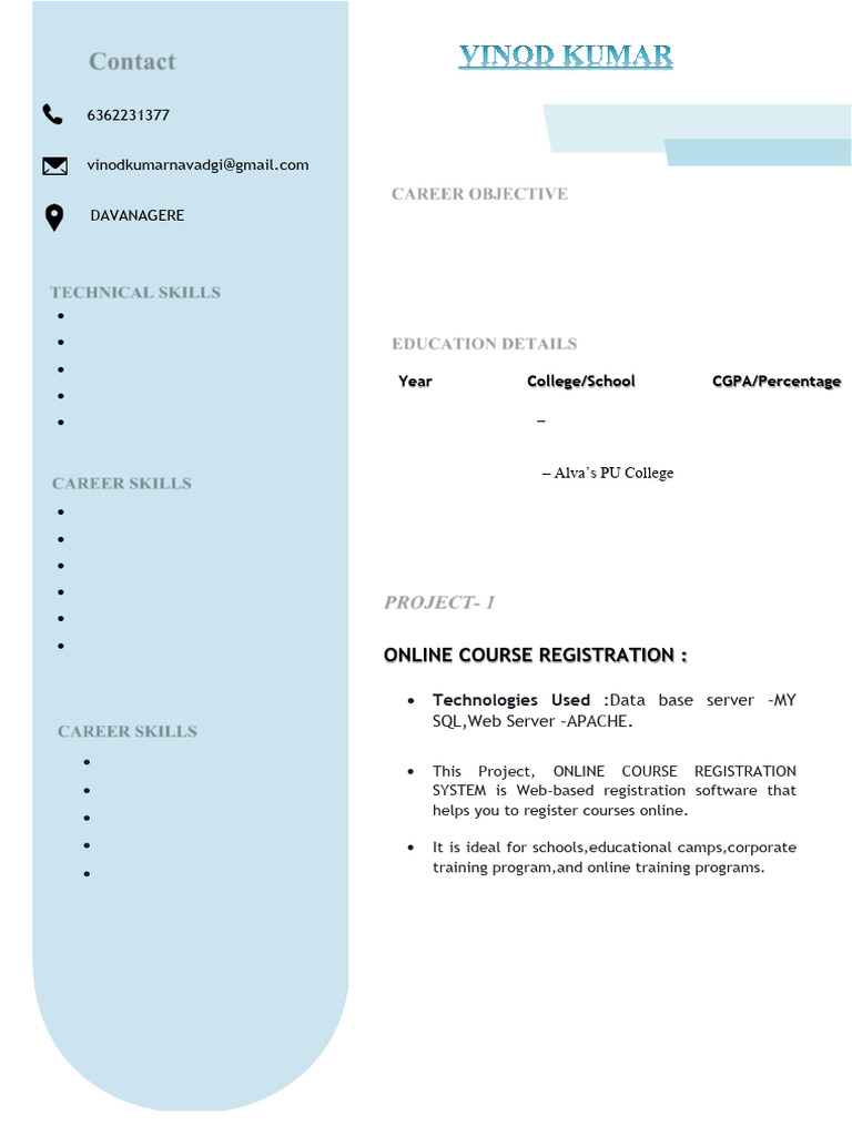VINOD | PDF | Computing | Software Engineering