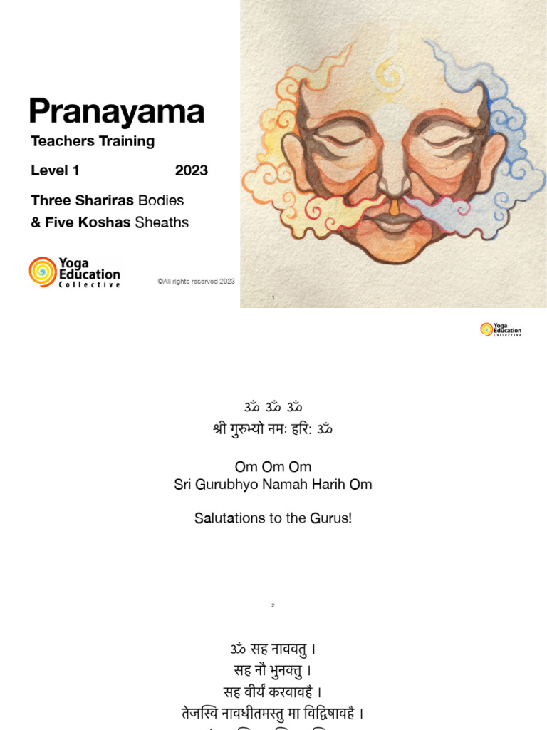 Three Shariras and Five Koshas in Yoga | PDF | Prana | Hindu ...