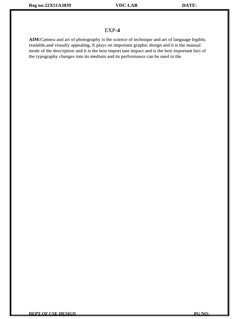 Dept - Of.Cse-Design PG No | PDF