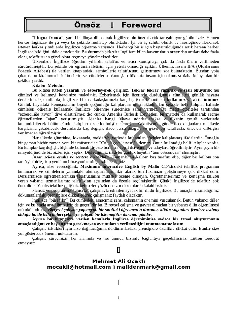Basic Malio Maximum English | PDF
