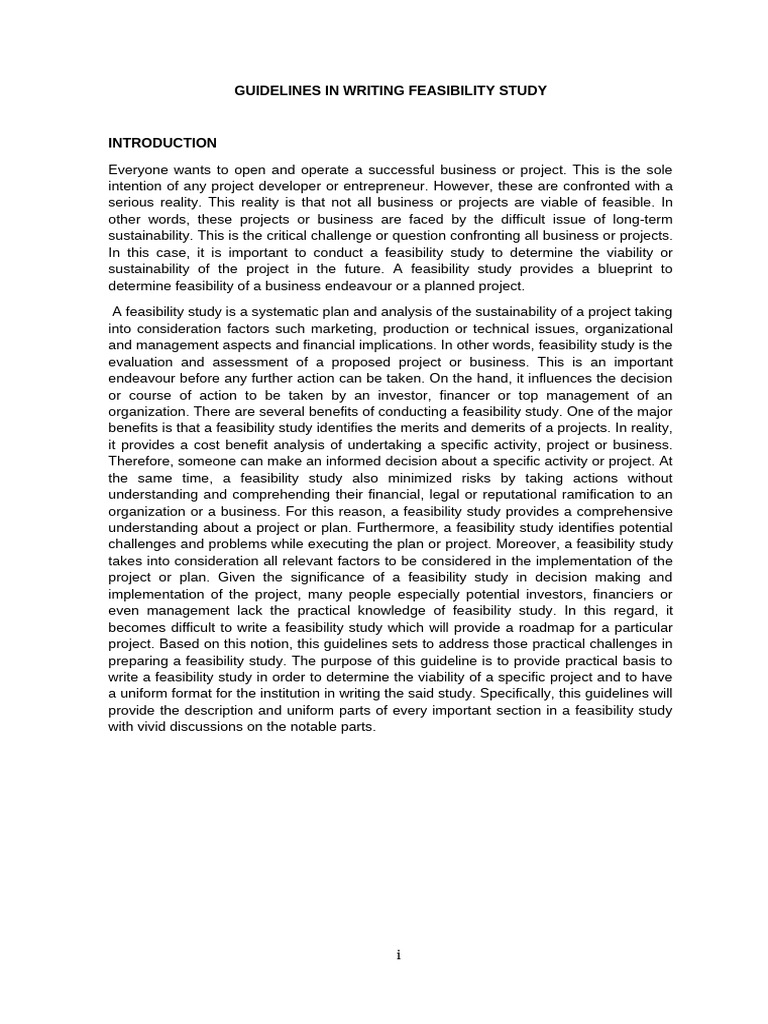 Revised Guidelines in Writing Feasibility Study | PDF | Feasibility Study | Marketing