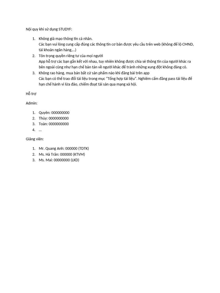 N I Quy Khi S D NG STUDYF | PDF