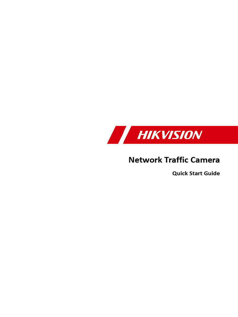 TmpUD19306B A Baseline Network Traffic Camera Quick Start Guide V4.5.0 ...