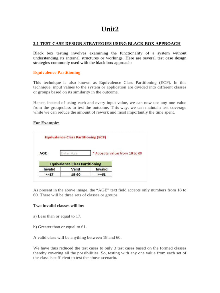 Software Testing Unit2 | PDF | Software Testing | Computer Science Software Testing Unit2 | PDF | Software Testing | Computer Science