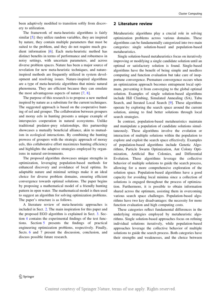 Original Article - EGO - Eel - and - Grouper - Optimizer - A - Nature-Inspired - Optimi - 2 ...