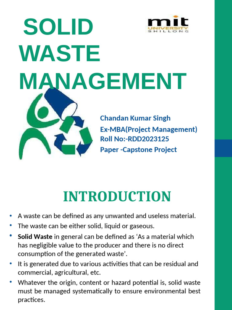 Solid Waste Management Overview | PDF | Waste | Incineration