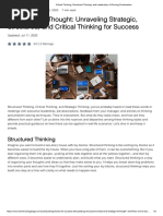 A Guide To Structured Thinking | PDF | Thought | Mass