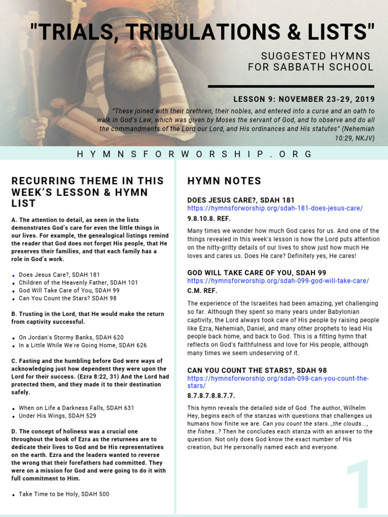 SL Notes Lesson 9 4thQ2019 | PDF | Ezra | Jesus